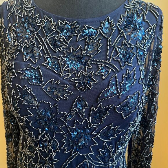 Alex Evenings | Dresses | Alex Evenings Navy Blue Formal Dress With ...